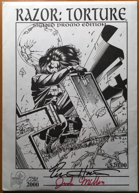 RAZOR TORTURE SIGNED Promo Edition Comics Originale USA rare 1995 High ...