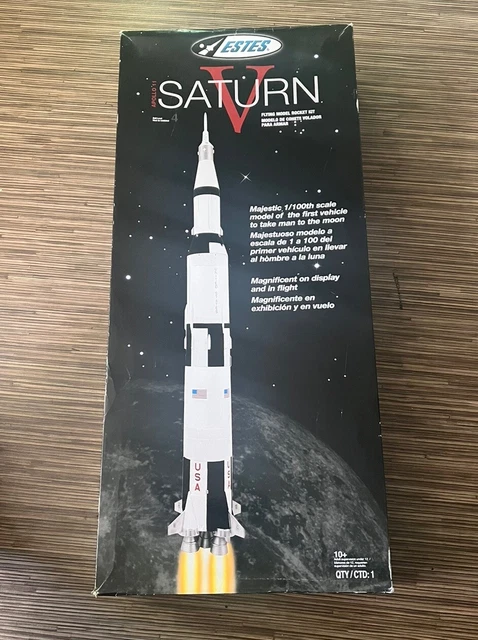 #2157 ESTES SATURN V 1/100 Scale Flying Model Rocket Kit $127.50 - PicClick