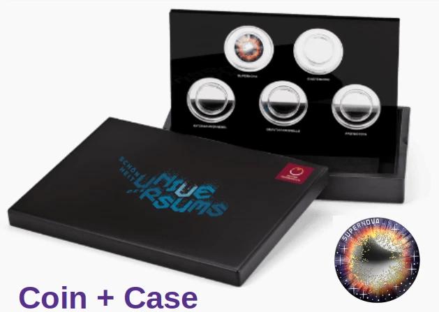 AUSTRIA 20 EURO Silver Proof Coin + Case 2024 Supernova Beauty of the ...