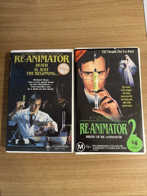 VESTRON VHS REANIMATOR Vhs Re-animator Vhs Big Box Ex Rental And ...