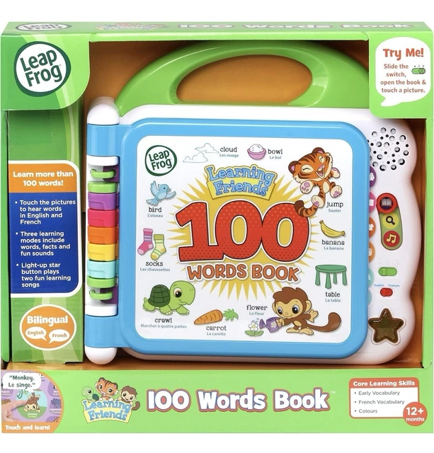 LEAPFROG 100 WORD Play Book English French Educational Bilingual ...