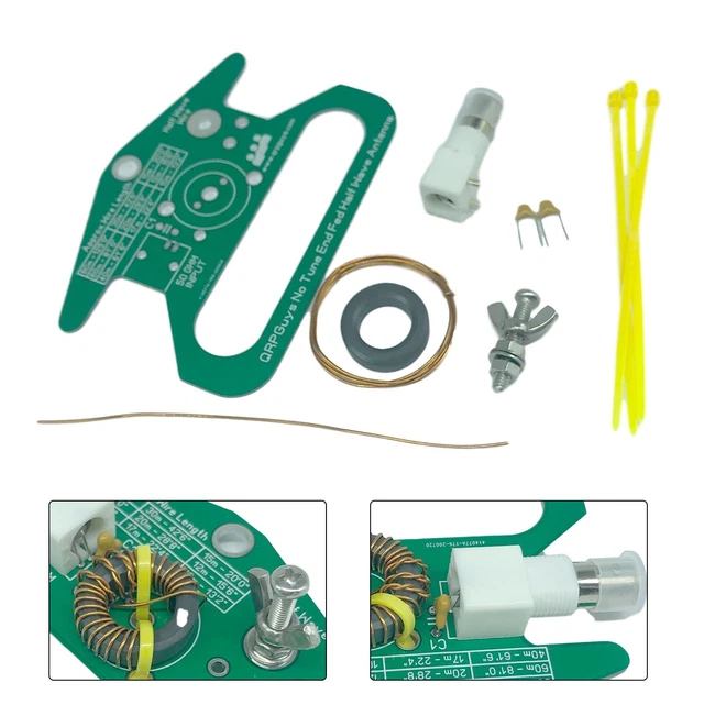 PORTABLE NO TUNE End Fed Half Wave Antenna 50 ohms 100mmx71mm DIY Kit ...