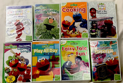 SESAME STREET DVD Lot of 9 - ELMO'S WORLD Follow That Bird COUNT ON ...