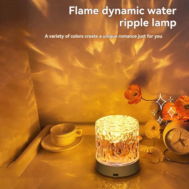 16 COLOR LED Water Ripple Projector Night Light with Remote ...