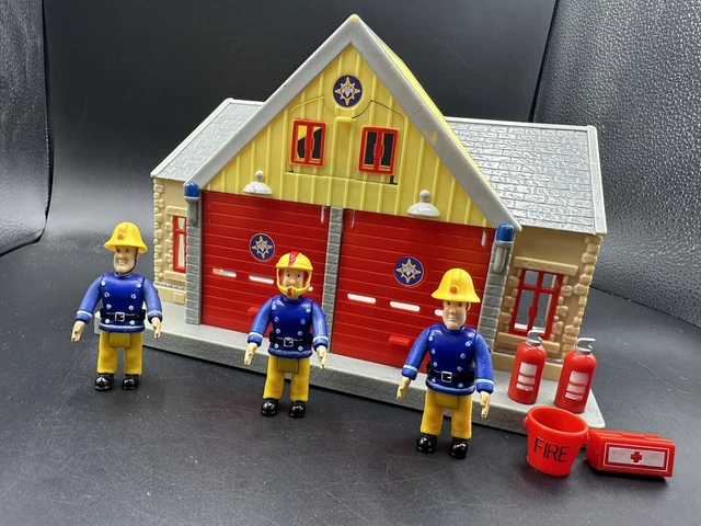 FIREMAN SAM FIRE Station Building Playset With Toy Figures ...