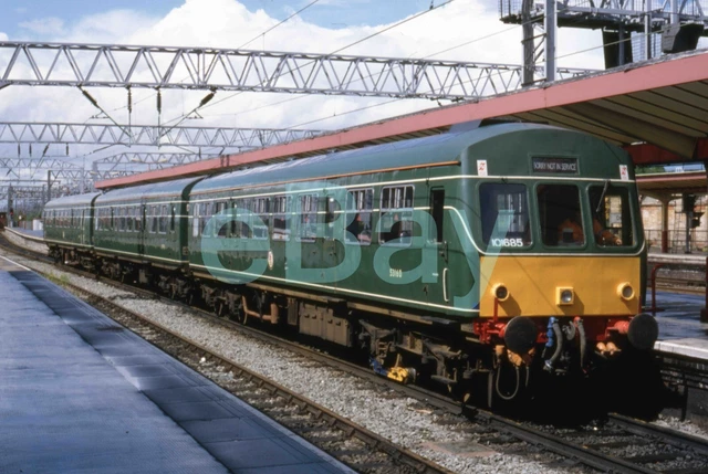 35MM RAILWAY SLIDE of Class 101 DMU 101685 @ Crewe Copyright to Buyer £ ...
