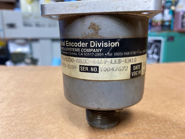 BEI 924-01002-8209 ENCODER XH25D-SS-1250-ABZC-4469-LED-EM18 FAST ...