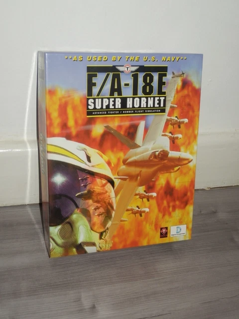 F/A-18E SUPER HORNET PC Game - Retro Big Box Flight Sim Video Game UK £ ...