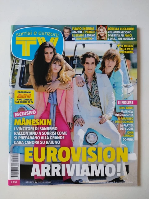 Tv Sorrisi E Canzoni N 20 Maneskin Eurovision Arriviamo Mondadori 2021