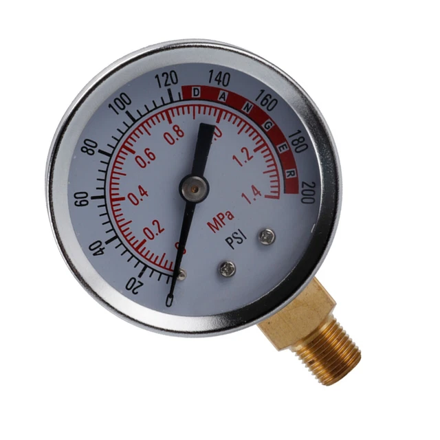 RADIAL PRESSURE GAUGE Bottom Mount Connection Digital Manometer £10.69 ...