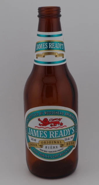 JAMES READY'S LAGER, Moosehead Breweries, Canada, Empty 341mL Beer ...