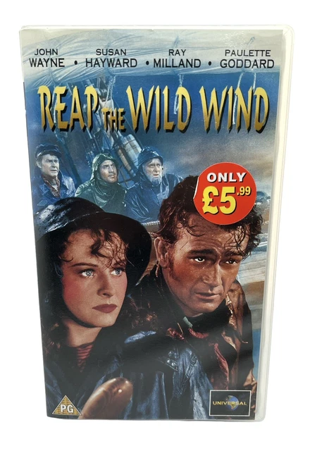 REAP THE WILD Wind John Wayne Susan Hayward - VHS £2.99 - PicClick UK