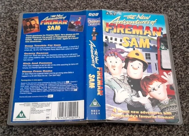 THE NEW ADVENTURES Of Fireman Sam Bbc Video Pal Vhs Video Kids Children ...