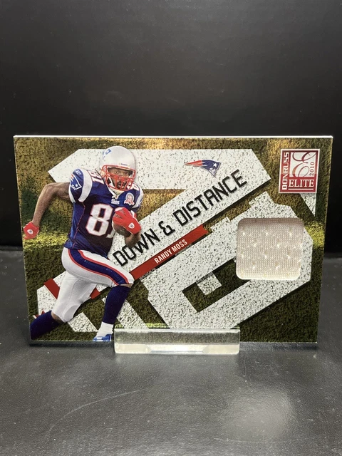 RANDY MOSS 2010 Donruss Elite Down and Distance Materials /299 Patriots ...