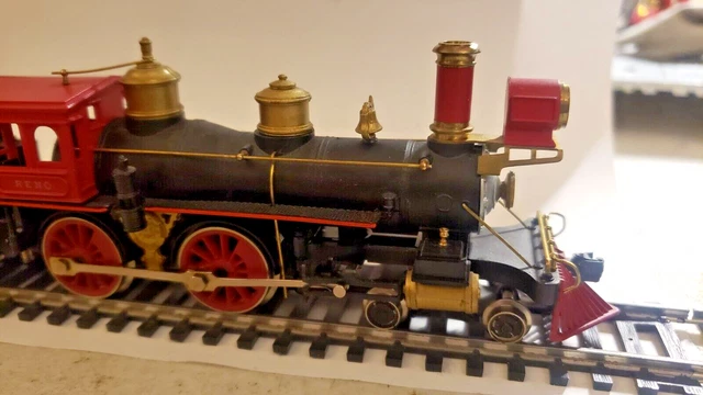 LOCOMOTIVA A VAPORE Reno scala HO Virginia & Truckee (V&TRR) con tender ...