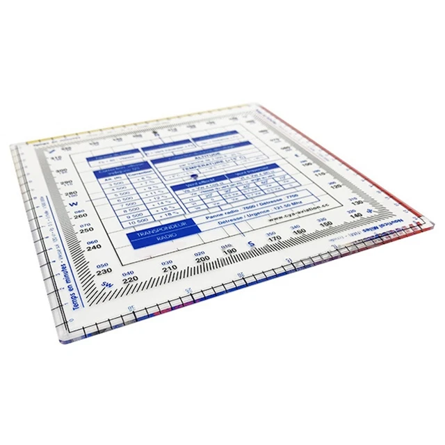 AVIATION NAVIGATION RULER with Calibration for Flight and Vector ...