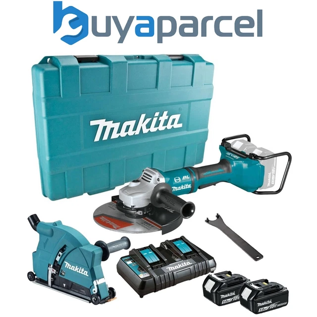MOLINILLA ANGULAR INALÁMBRICA sin escobillas Makita DGA900PT2 18v / 36v ...