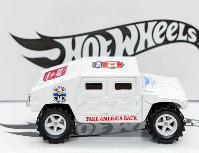 HOT WHEELS HUMMER Humvee DONALD TRUMP Custom Real Riders Wheel Swap £20 ...