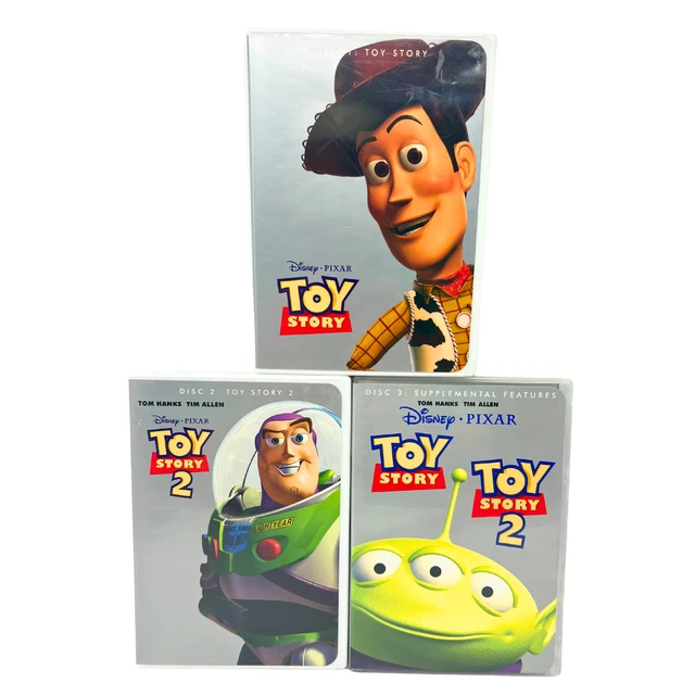 DISNEY PIXAR TOY Story 1, 2 & Supplemental Features (DVD) Good ...
