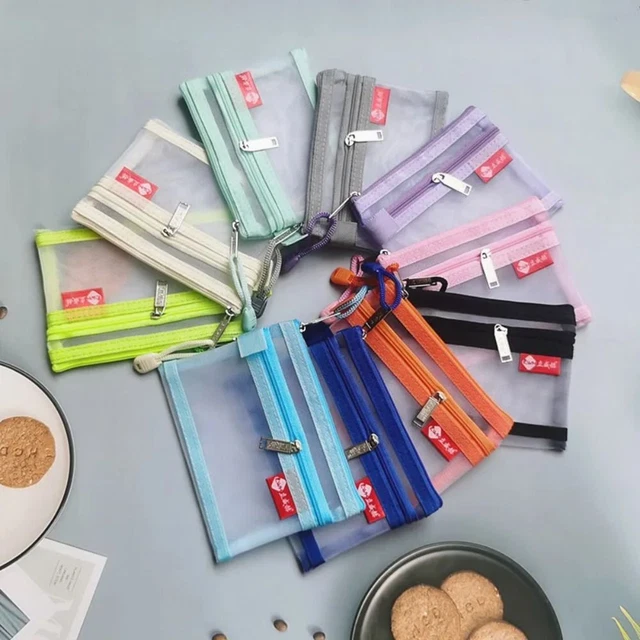 PORTABLE BUS ID Credit Card Storage Bag Double Layer Money Wallet Purse ...
