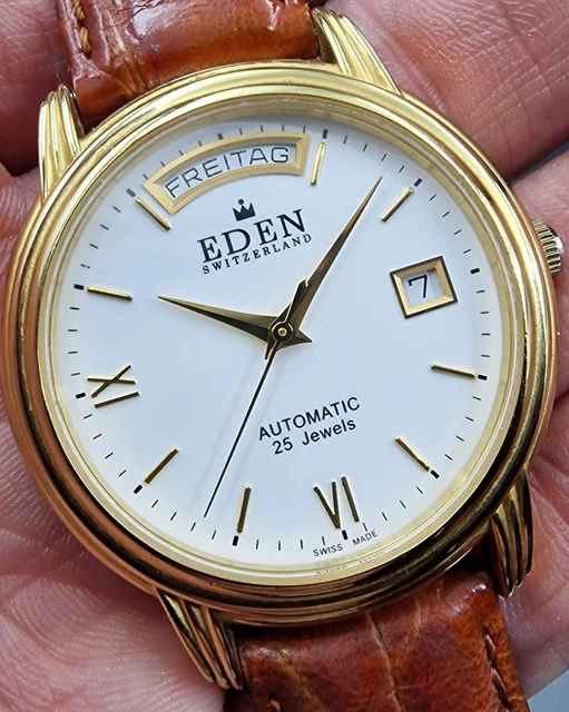 EDEN SWISS DAYDATE Automatic Herrenuhr, ETA 2836-2 EUR 160,00 - PicClick DE