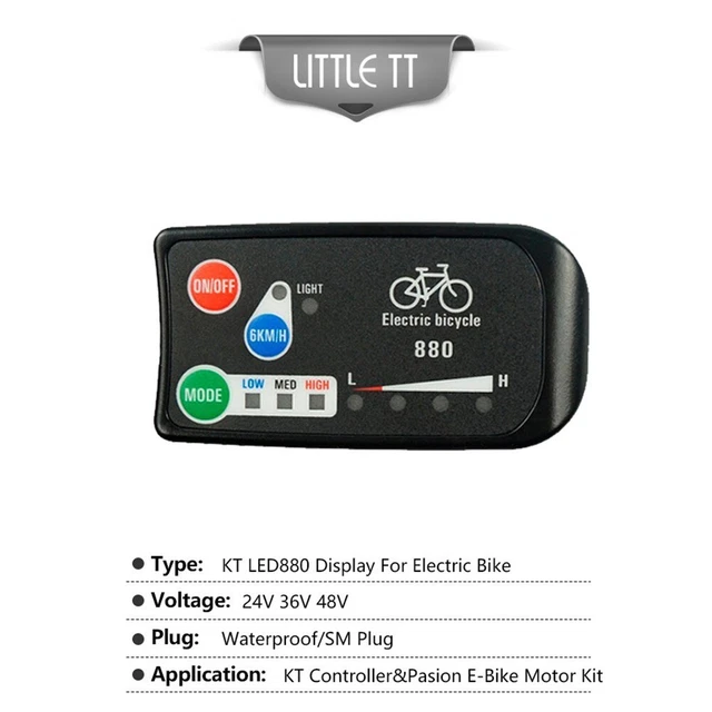 LED DISPLAY CONTROL Panel for Electric Bikes with Gear Memory Function ...