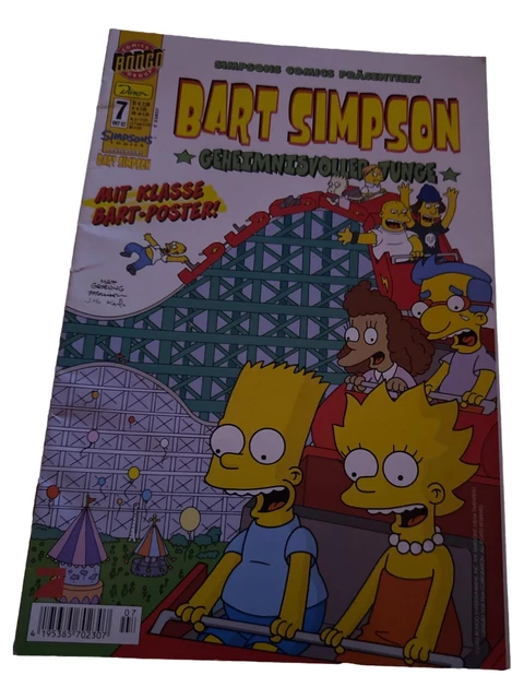 SIMPSONS COMIC BART Geheimnisvoller Junge Dino TB Poster Deutsch EUR 4 ...