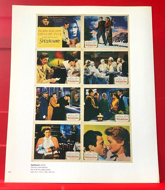 SPELLBOUND ALFRED HITCHCOCK Movie/Film Lobby Card Art PICTURE / PRINT ...