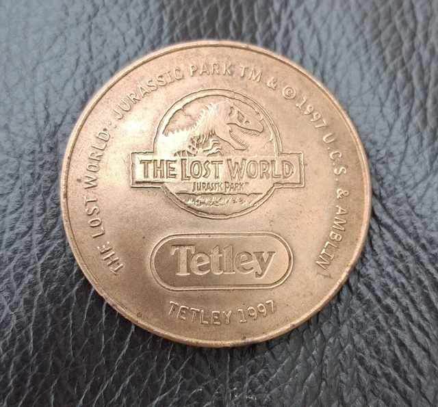 TETLEY 1997 THE Lost World Jurassic Park Coin No. 5 Parasaurolophus £3. ...