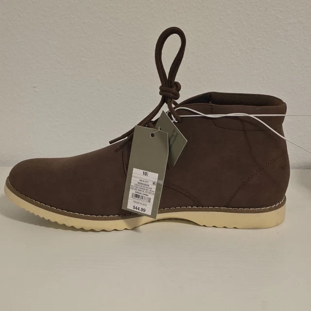 GOODFELLOW & CO Brown Chukka Boots Men's 10.5 Extra Padding Man Made ...