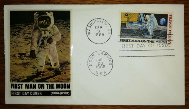 ORIGINAL ERSTTAGSBRIEF &FIRST man on the moon" 10 Ct. USA EUR 4,99 ...