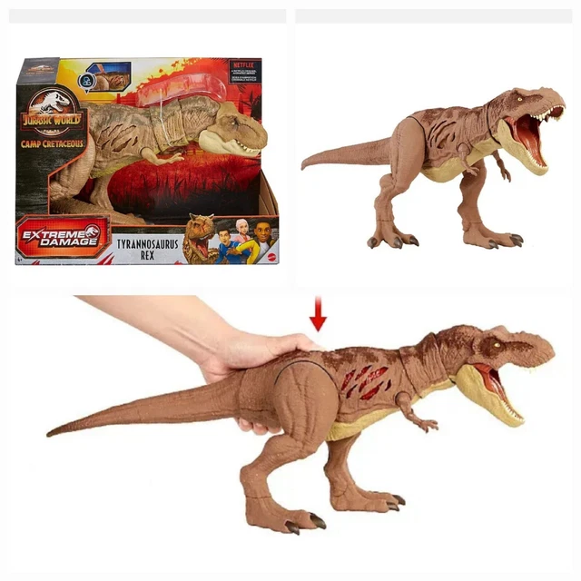 JURASSIC WORLD CAMP Cretaceous TYRANNOSAURUS REX Extreme Damage ...