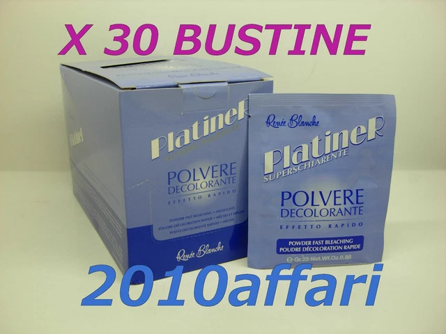 PLATINER SUPERLIGHT RENEE BLANCHE Poudre Eau de Javel 25 G - 30 Sachets ...