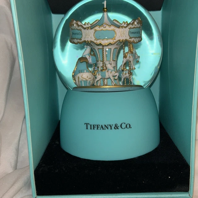 BEAUTIFUL CAROUSEL TIFFANY & Co Musical Snow Globe🔥 £201.89 - PicClick UK