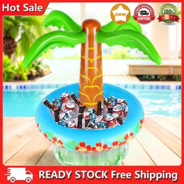 COCONUT TREE POOL Drink Floats Cartoon Blow Up Cup Holders for Swimming ...