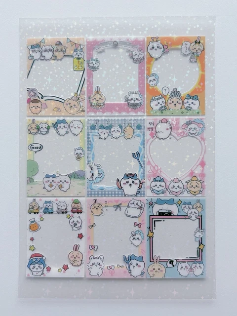 CHIIKAWA PARTY PHOTO Frame Character Large Sticker £6.44 - PicClick UK