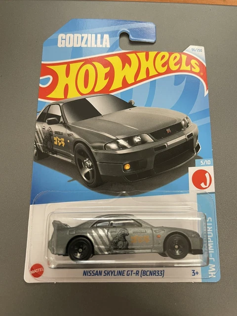 HOT WHEELS 2024 Godzilla Nissan Skyline GT-R R33 (Grey) HW J-Imports ...