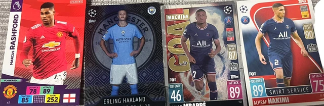 FOOTBALL CARD Marcus Rashford/Erling Haaland/Kylian Mbappe/Achraf ...
