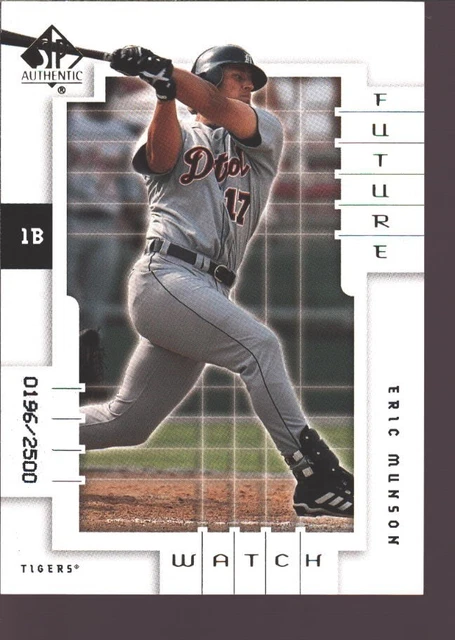 ERIC MUNSON 2000 Sp Carte Recrue Authentique Comme Neuf Rc Detroit ...