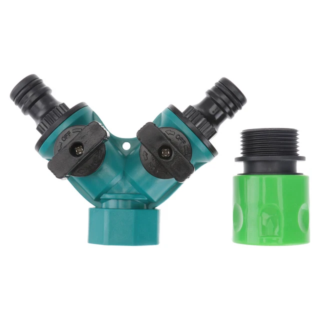 TWO-WAY DIVERTER WATER Pipe Hose Connector Fittings Connectors £7.65 ...