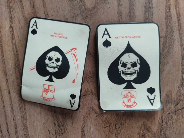 CARTES AS DE pique, Ace of Spades, Vietnam War, US army, death cards ...