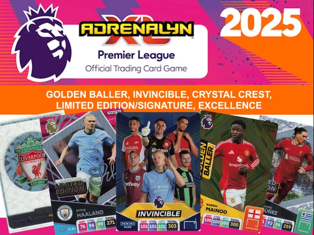 PANINI ADRENALYN XL Premier League 2025 2024-2025 24/25 Golden Baller Limited Ed £8.95 - PicClick UK
