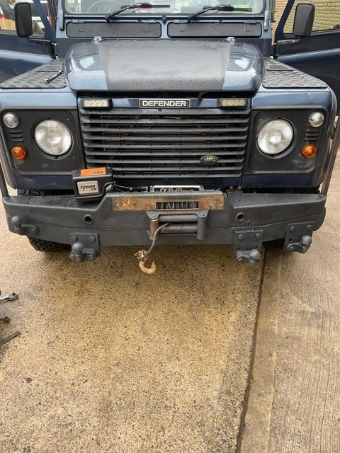 LAND ROVER DEFENDER 90 110 Tabor By Warn winch bumper heavy duty ...