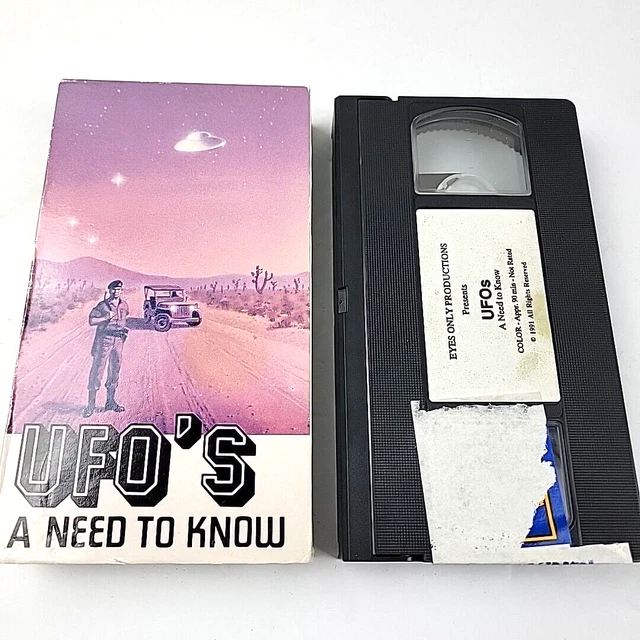 UFO'S A NEED To Know VHS 1991 Aliens UFO Former Rental Roswell New ...