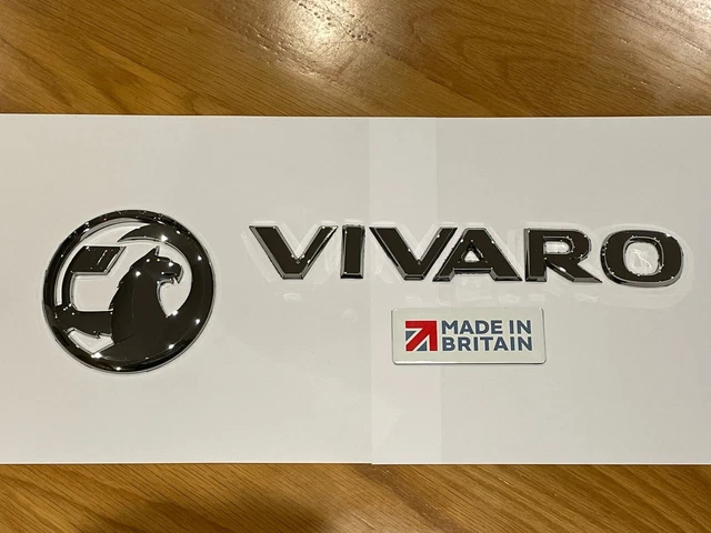 GENUINE VAUXHALL GRIFFIN Vivaro Made In Britain Rear Door Badges Logo ...