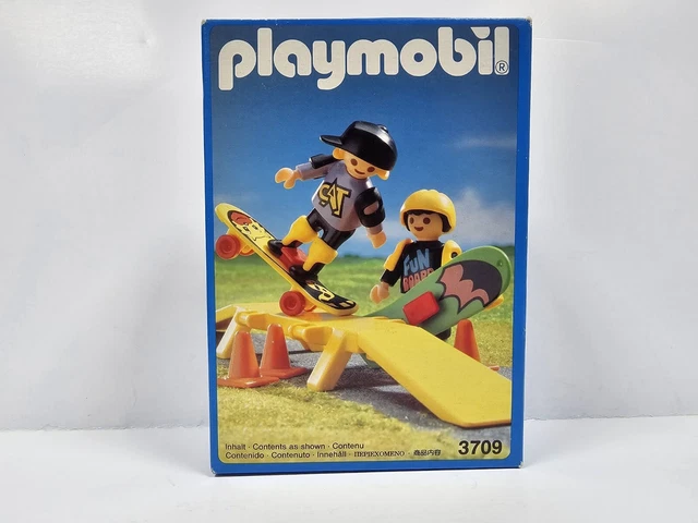 PLAYMOBIL - NIÑOS Con Patines Y Rampa 3709, Nuevo, Cerrado, Caja ...