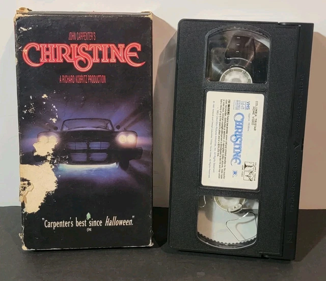 1995 &CHRISTINE& VHS Cassette Tape John Carpenter Vintage Horror Cult ...