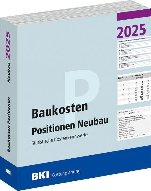 BKI BAUKOSTEN NEUBAU 2025 - Teil 3 Positionen, BKI ...