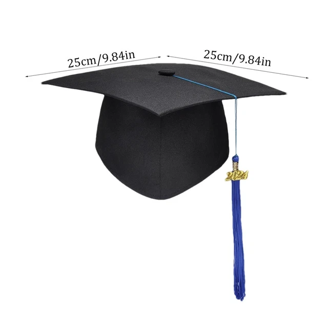 GRADUATION HIGH QUALITY Black Hat Mortar Board Cap School College ...
