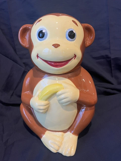 VINTAGE MONKEY COOKIE Jar Mostly Monkey Cookie Jar £41.09 - PicClick UK